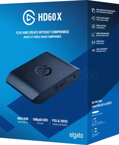 Boitier d'acquisition Elgato Game Capture HD60 X pour professionnel, 1fotrade Grossiste informatique