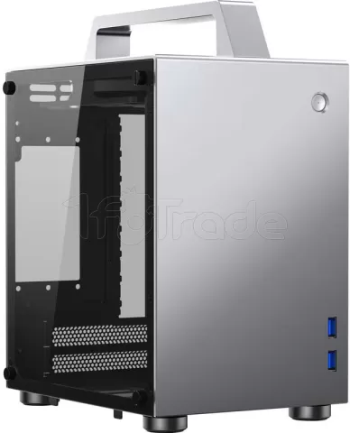 Boitier Mini Tour Mini ITX Jonsbo T8 avec panneau vitré (Argent) pour ...