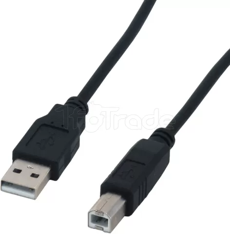 Cable MCL Samar USB 2.0 type AB M/M 1,80m (Noir) pour professionnel ...
