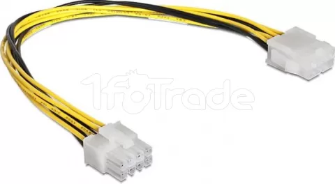 Cable rallonge d'alimentation Delock connecteur P8 - 8 pins 30 cm pour ...