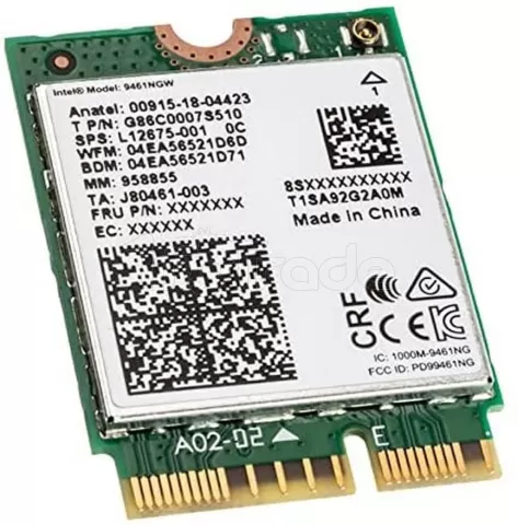 Carte Réseau M.2 Type 2230 Intel WiFi Wi-Fi 5 AC + Bluetooth 5.1 pour ...