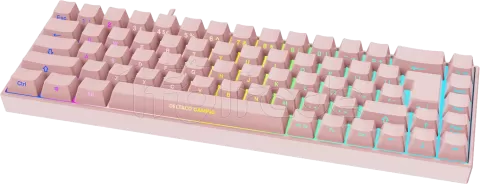 Clavier sans fil Gamer mécanique (Kailh Red) Deltaco PK95 RGB (Rose ...