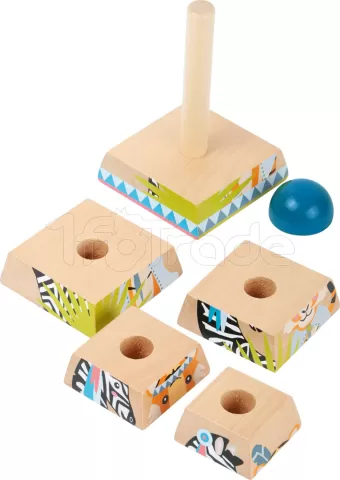 Jeu Pyramide à empiler Jungle en bois pour professionnel, 1fotrade ...