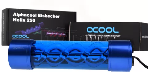 Réservoir Alphacool Eisbecher Helix 250 (Transparent/Bleu) pour ...