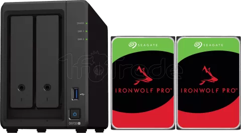 Serveur NAS Synology DiskStation DS723+ - 2x4To Seagate Ironwolf Pro ...