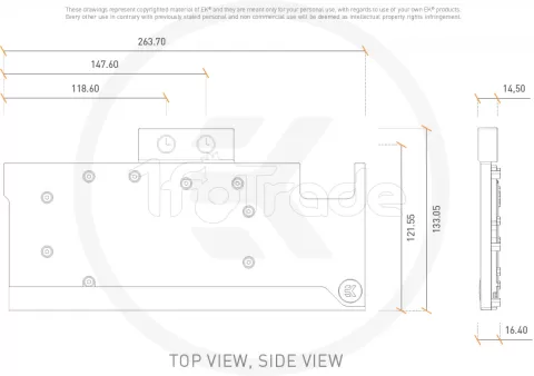 Waterblock GPU Ekwb EK-Pro AMD RX 6800/6900 DRGB (Transparent) pour ...